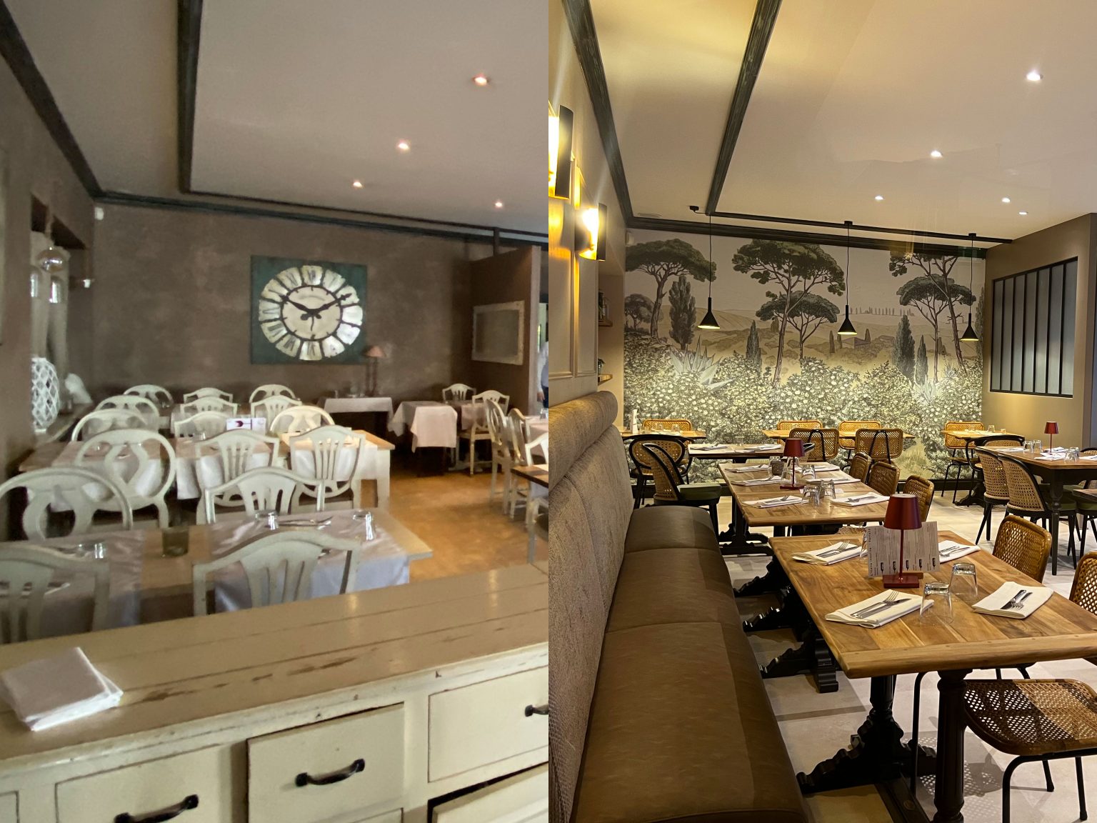 Avant-après : rénovation et design d’un restaurant italien – IDDIY ...